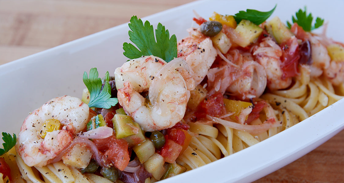 Crevettes d’Argentine primavera | Recette Odessa – Les Poissonneries Odessa